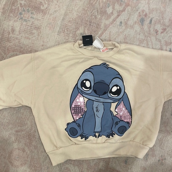 Zara | Shirts & Tops | Zara Disney Stitch Sweatshirt 23 Years | Poshmark